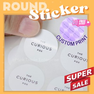 100/300 PCS [ 3 cm - 6 cm] Custom Print Sticker/ Label Sticker/ Sealing ...