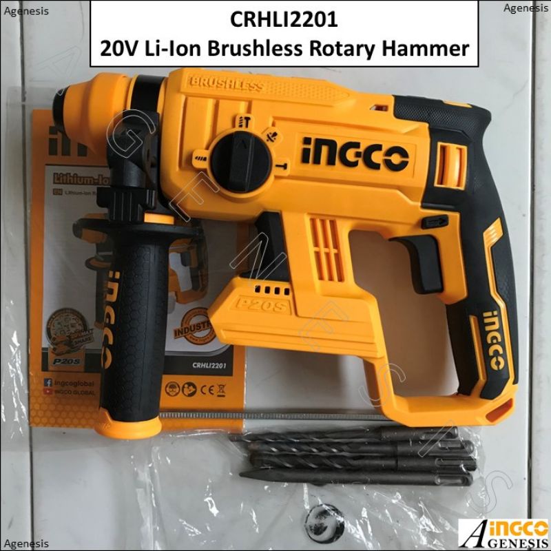 INGCO cordless hammer drill INGCO 20V Li-Ion Rotary Hammer Drill ...
