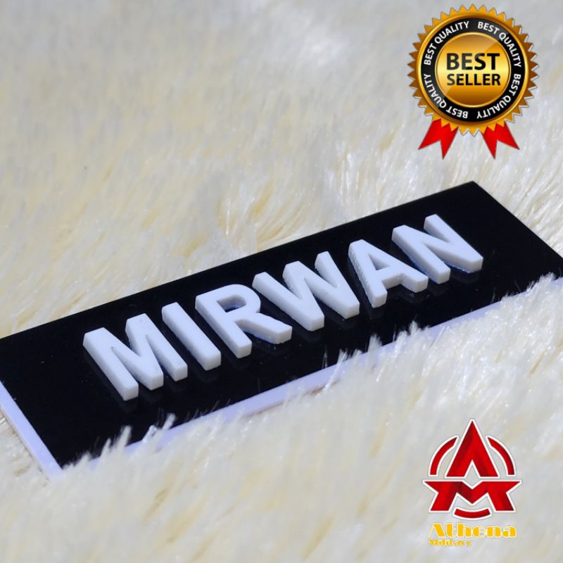 Name Tag Embossed | Embossed Nameplate (max 8 Letters) | Shopee Malaysia
