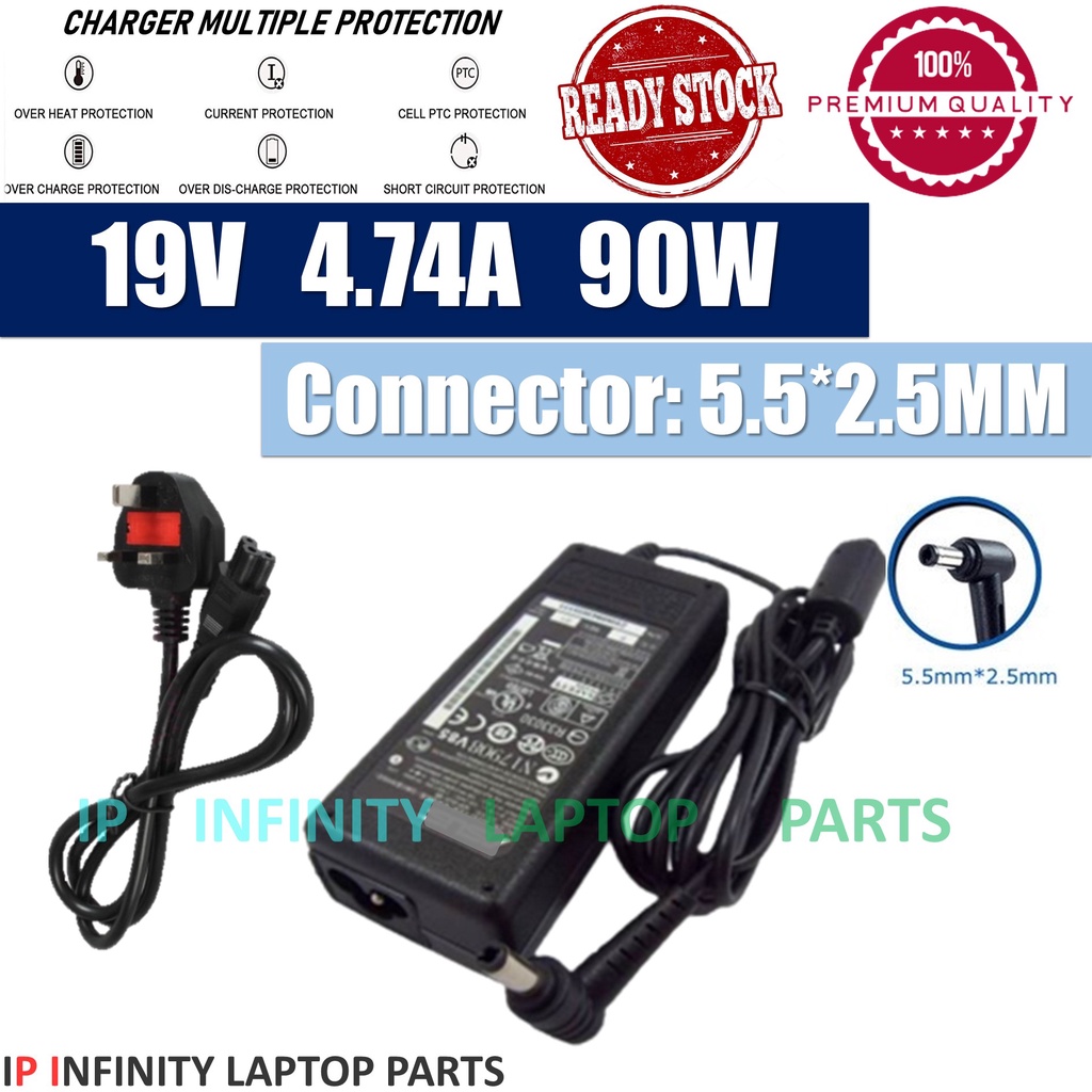 ASUS 4.74A 5.5*2.5MM AIO V222 V222F K46 K53 K43 A45V A53S A55 A43s ...