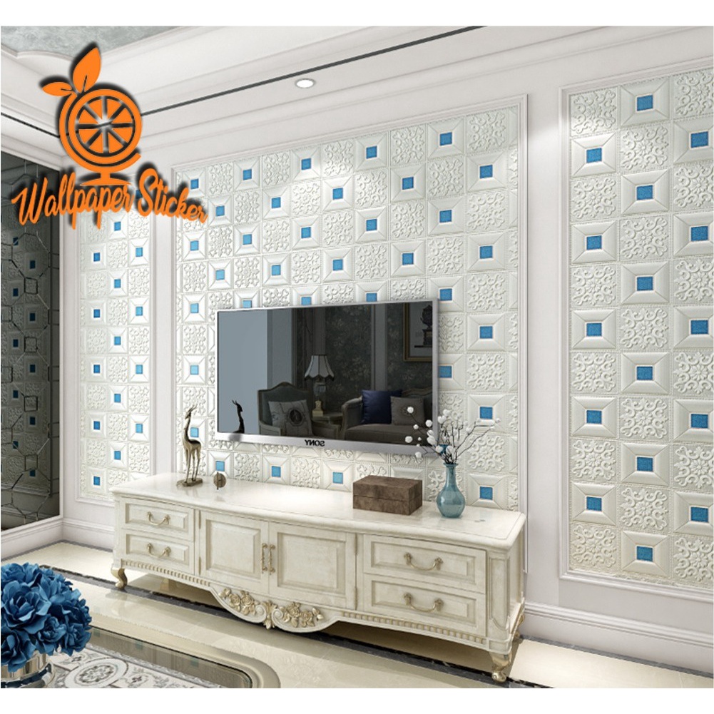 Batik foam Bricfoam Motif Batik Brickfoam Wallsticker Wallpaper 3D ...