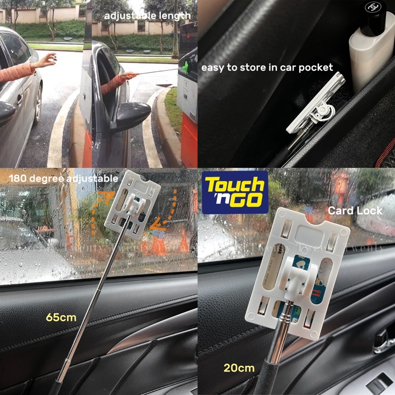 Touch N Go Stick TNG Card Holder Touch&go Extendable Adjustable Stick ...