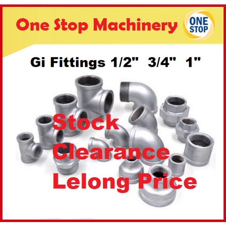 1/2'' 3/4" 1" Inch Gi fitting Galvanized , gi socket elbow nipple bush ...