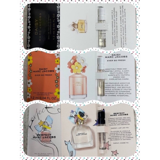 VIAL | SAMPLE PERFUME ORIGINAL MARC JACOBS (w) | Shopee Malaysia