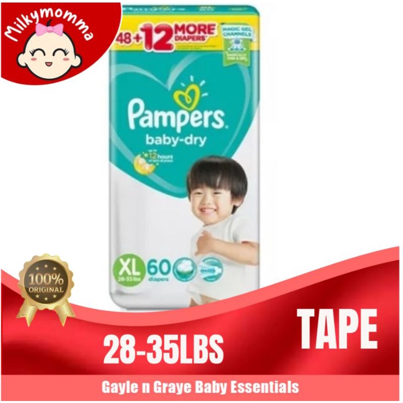 Pampers XL Tape 60pcs. | Shopee Malaysia