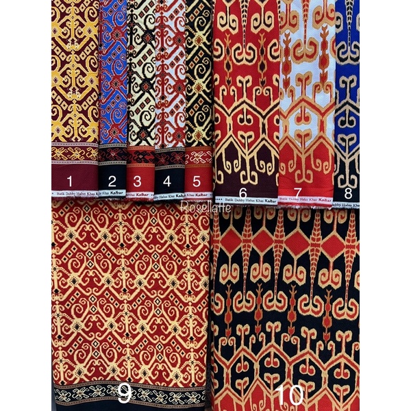 Typical Kalimantan Borneo Dobby Fine Batik Cloth | Shopee Malaysia