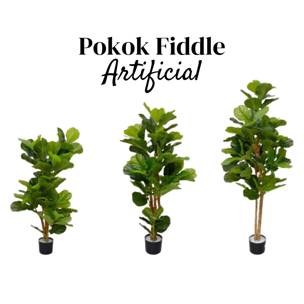 Pokok Fiddle Fig Plant Artificial | Pokok Viral Premium | Deco Pokok ...
