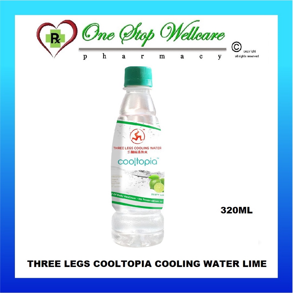 THREE LEGS COOLTOPIA COOLING WATER LYCHEE / GUAVA / LIME / PEACH 320ML ...