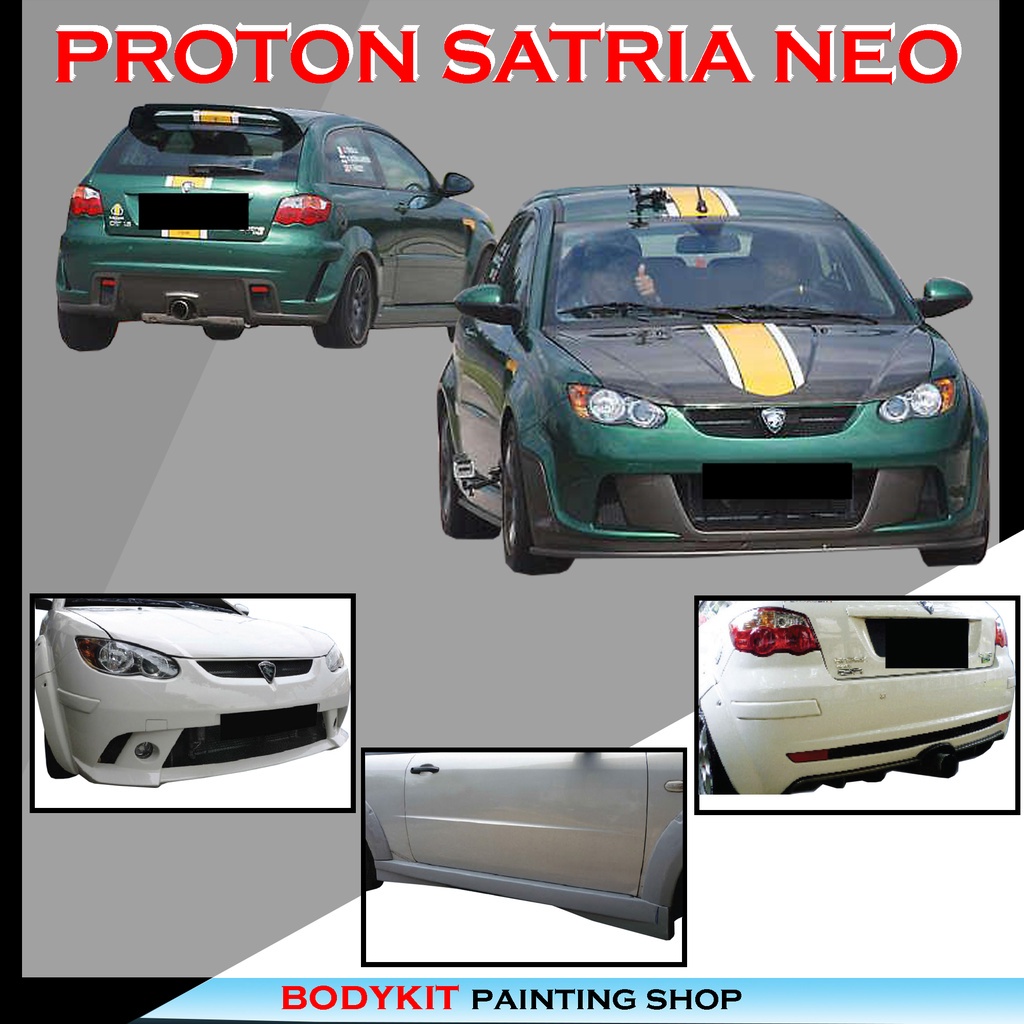 PROTON SATRIA NEO CPS OE STYLE FULLSET SKIRTING (FRONT BUMPER,SIDE ...