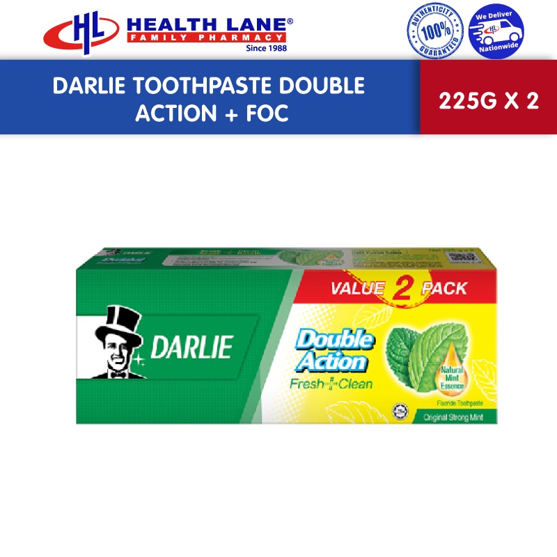 DARLIE TOOTHPASTE DOUBLE ACTION (225G X 2) | Shopee Malaysia