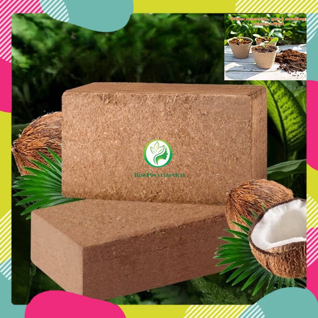 COCOPEAT BLOCK BRICK COCO PEAT 650g ( IN COMPRESSED FORM ) COCONUT ...
