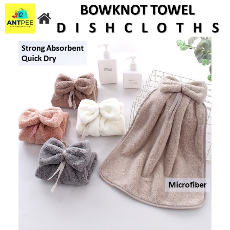 𝐀𝐍𝐓𝑃𝐸𝐸 𝐁𝐨𝐰𝐤𝐧𝐨𝐭 𝐊𝐢𝐭𝐜𝐡𝐞𝐧 𝐓𝐨𝐰𝐞𝐥 (𝐌𝐢𝐜𝐫𝐨𝐟𝐢𝐛𝐫𝐞 𝐂𝐨𝐫𝐚𝐥 𝐅𝐥𝐞𝐞𝐜𝐞) 🐜 Ribbon Bow ...