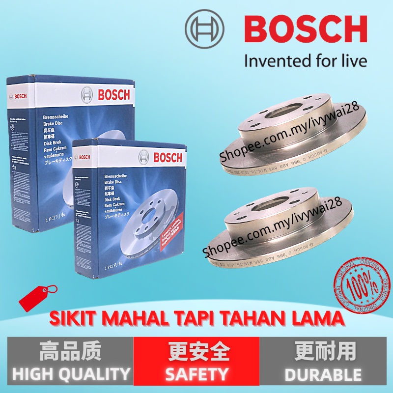 BOSCH Front Disc Rotor Brake Disc Perodua VIVA 660 850 1.0 ELITE ...