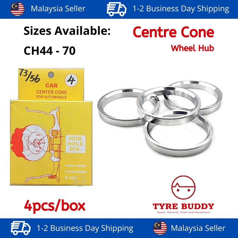 Centre Cone (4pc/bx); Wheel hub Adapter Centric; Proton Toyota Honda ...