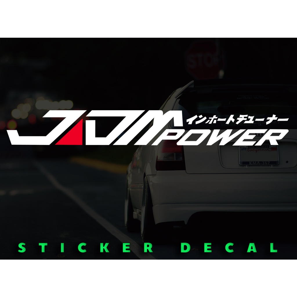 JDM Power Japanese JDM Car Sticker Street Drag Racing Decal | Shopee ...
