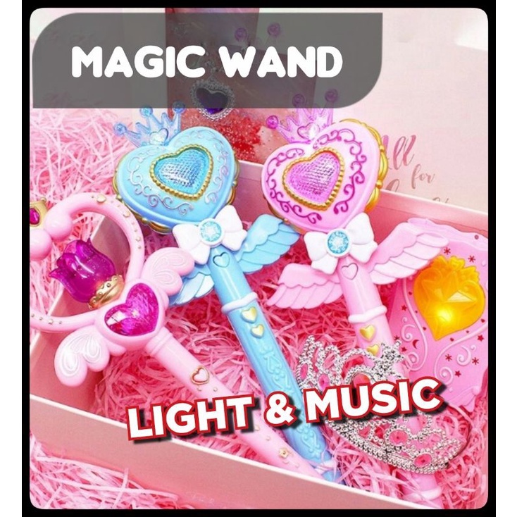 🔥 Little Princess Magic Wand Fairy Wand Frozen Elsa Mainan Budak ...
