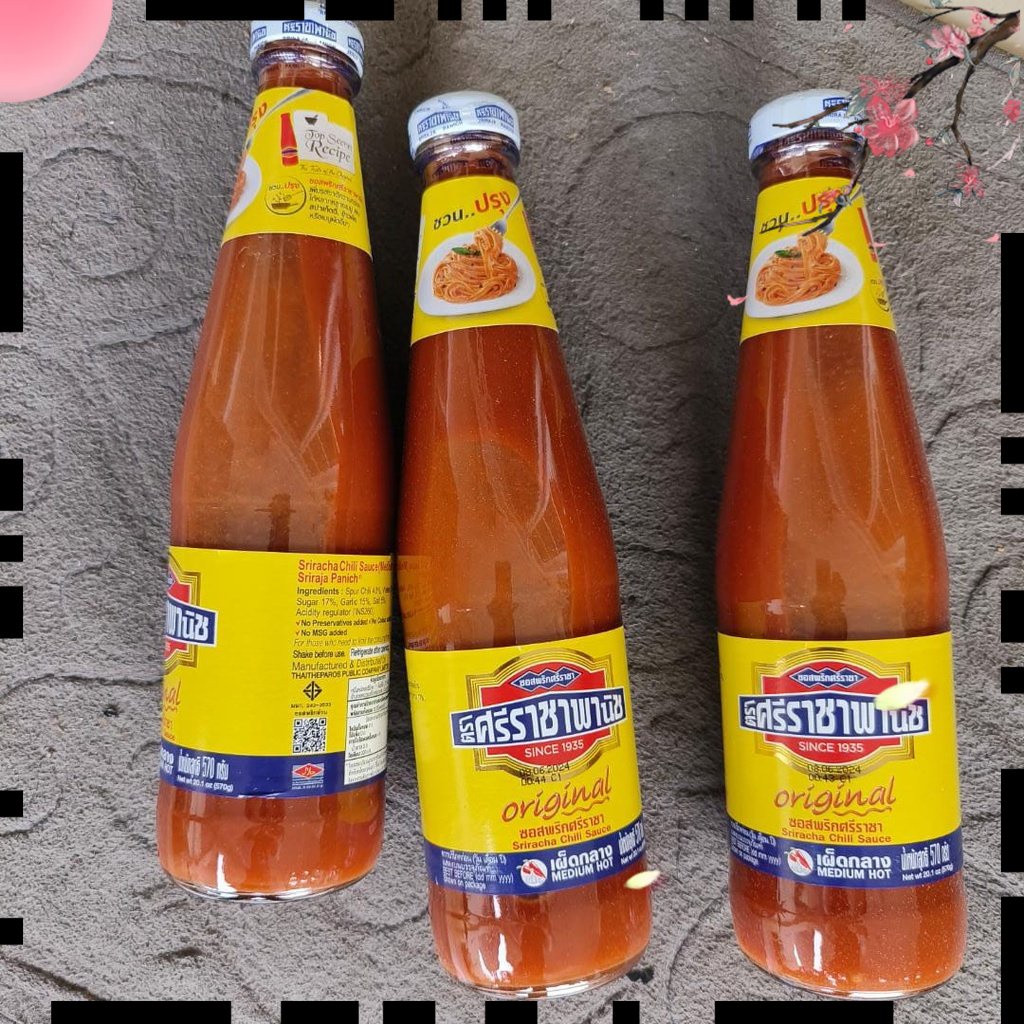 Sri Raja Panich 570g Original Sriracha Chili Sauce Sriracha Panich ...