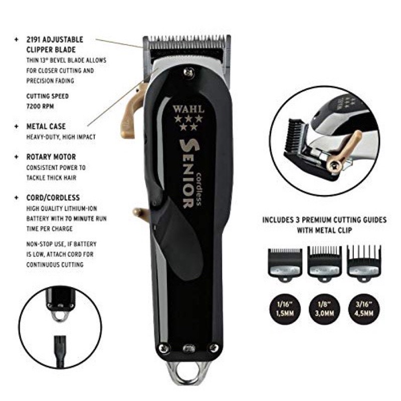 Original Wahl Cordless Hair Trimmer Kit 8504 5 Stars Original Cutting ...