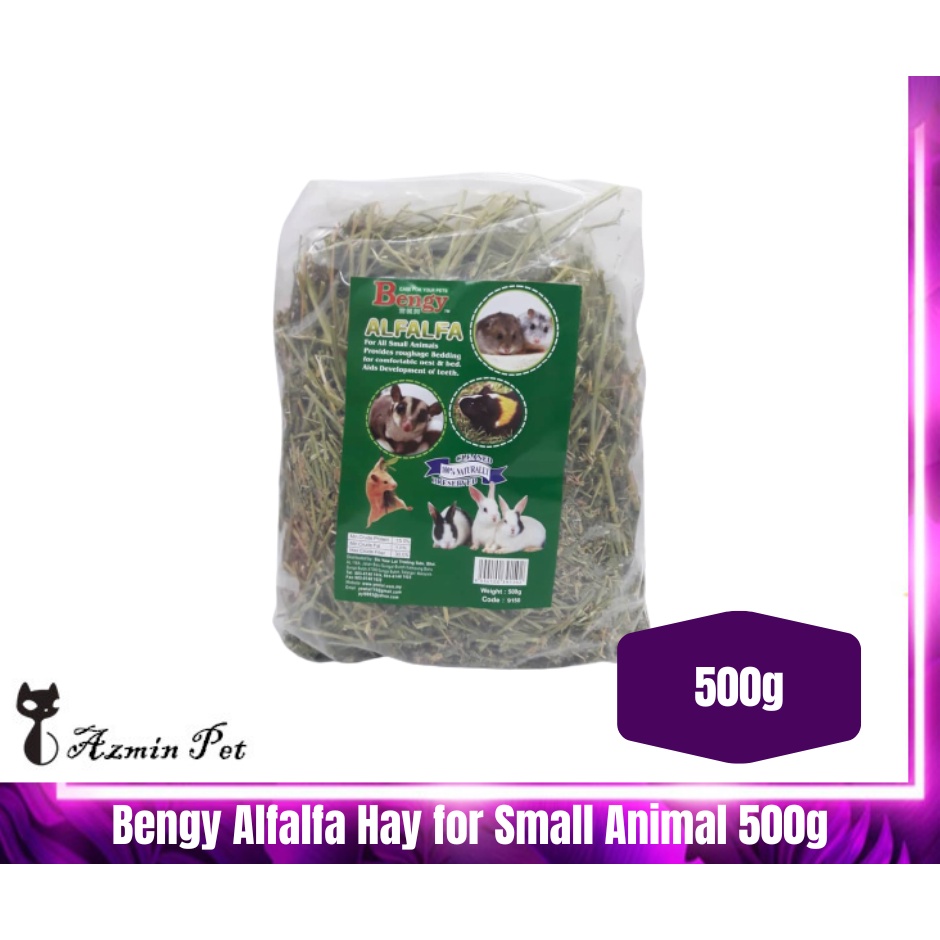 Bengy Alfalfa Hay for Rabbit / Small Animal Bedding 500G | Shopee Malaysia