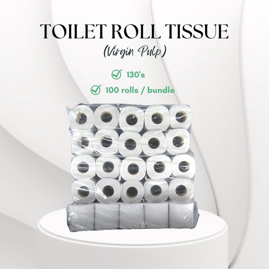 Hotel Grade (100rolls/bundle) Economy Toilet Tissue Roll / Tisu Tandas ...