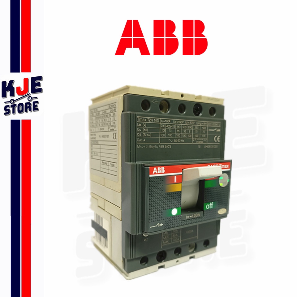 ABB-T2H160-3P/100A 1SDA051046R1 ABB T2H160 MCCB, 3 Pole, 100A, 70KA W/O Kit | Shopee Malaysia