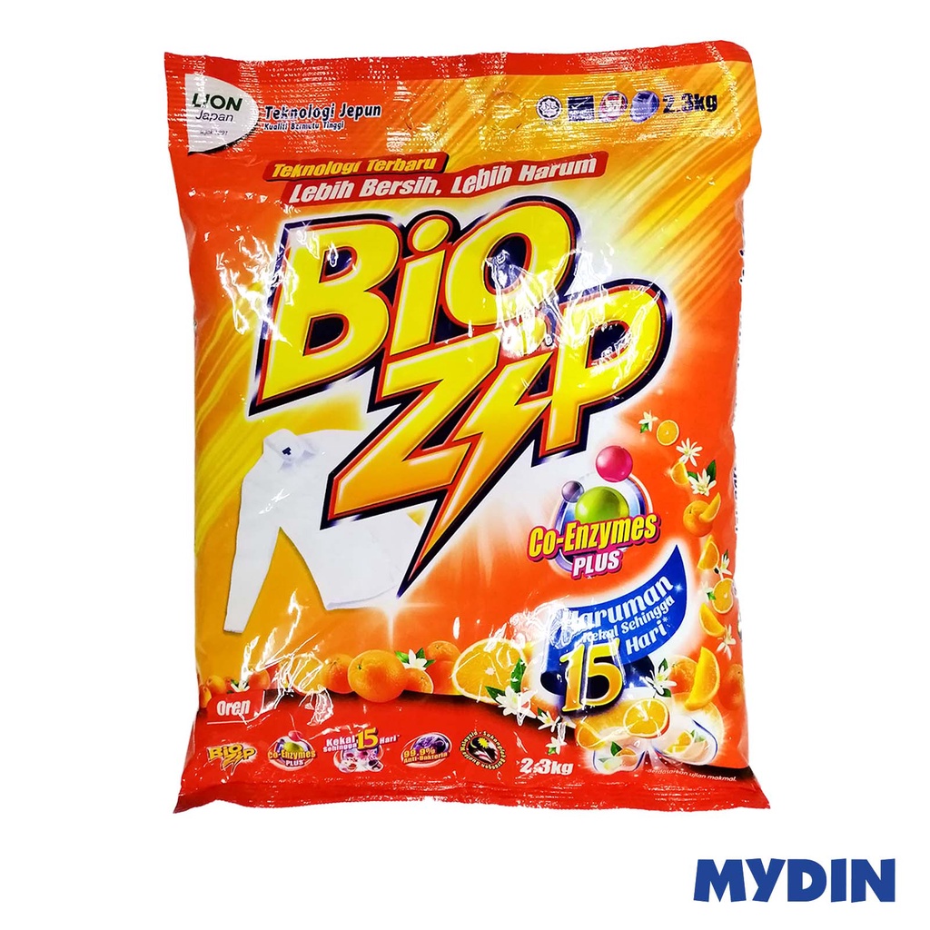Bio Zip Anti Bacteria Powder Detergent (2.3kg) - 4 Variants | Shopee ...