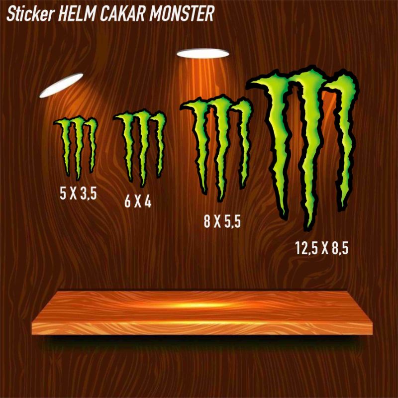Monster Claw Motorcycle Helmet sticker | Shopee Malaysia