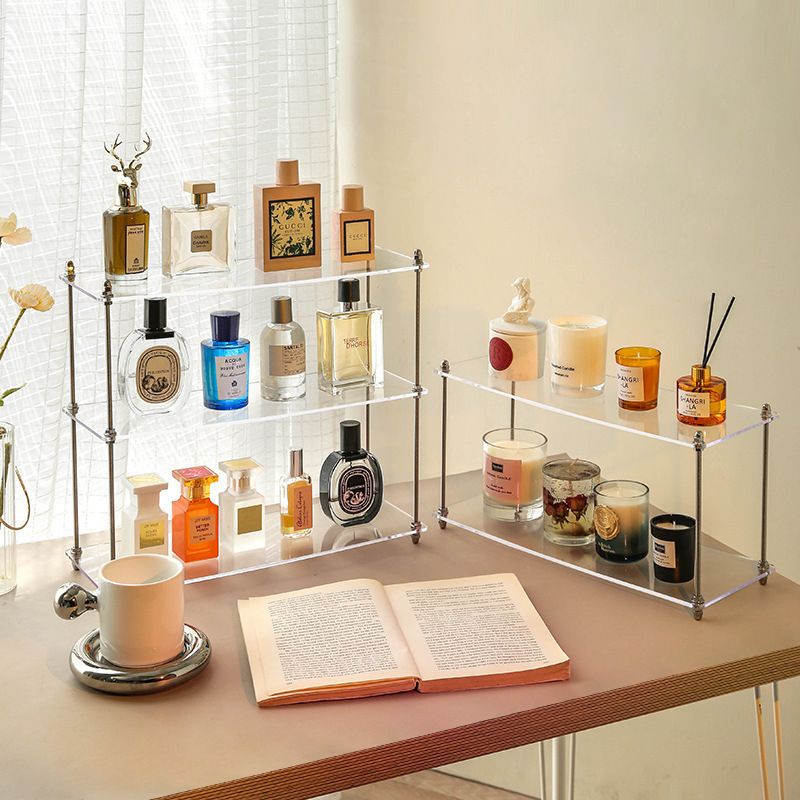 Ins Acrylic Perfume Fragrance Rack Shelves Cosmatic Display Stand ...