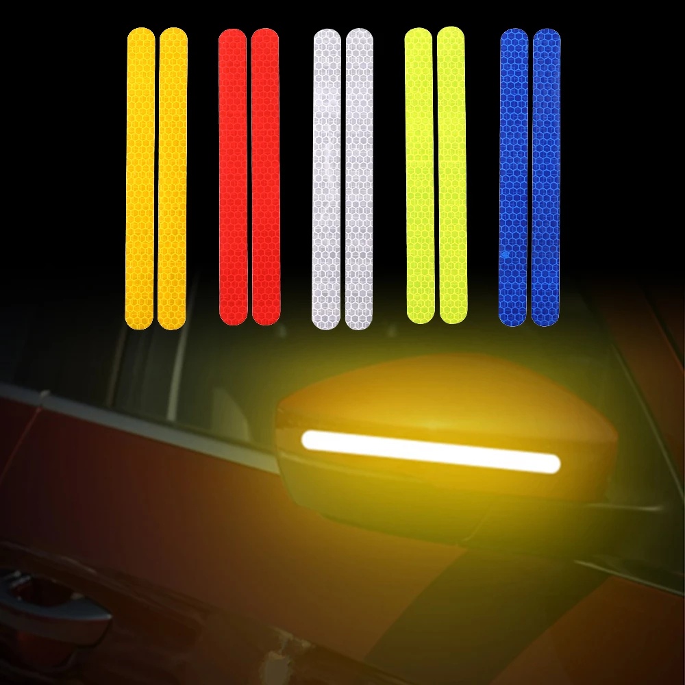Auto Driving Security Warning Strip 2Pcs Reflectante Car Sticker ...