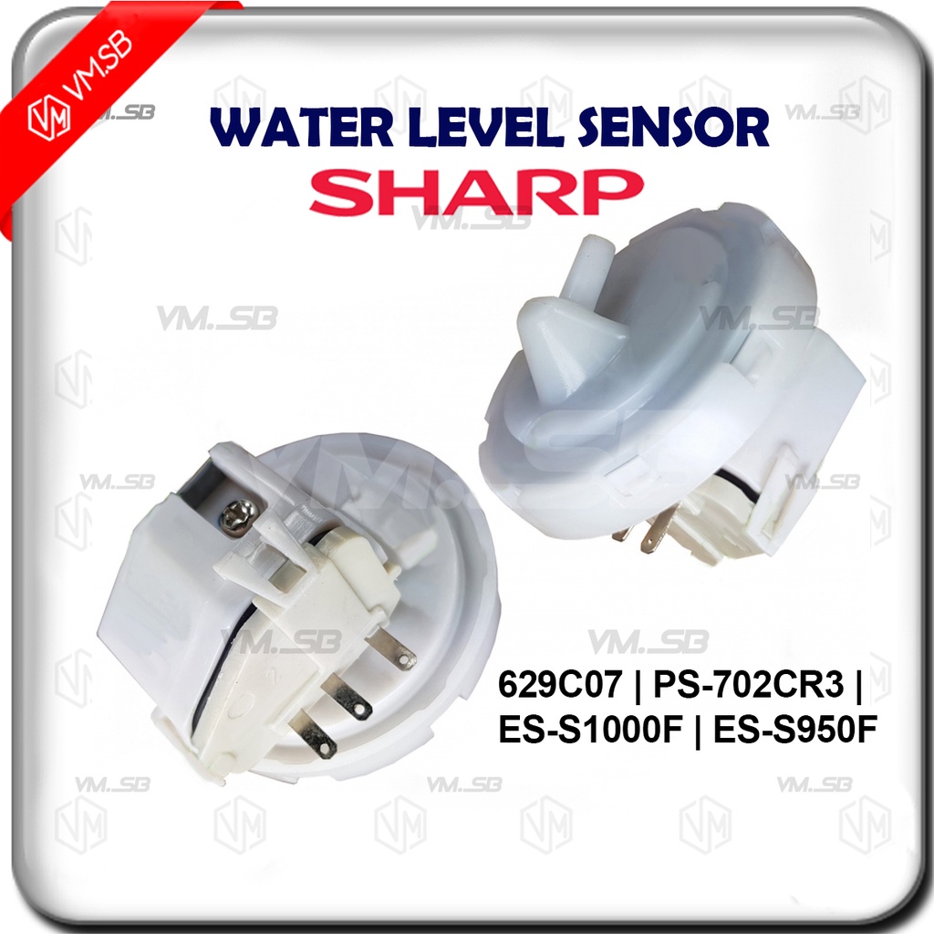 SHARP WASHING MACHINE PRESSURE SWITCH WATER LEVEL SENSOR 3PIN 629C07 PS ...