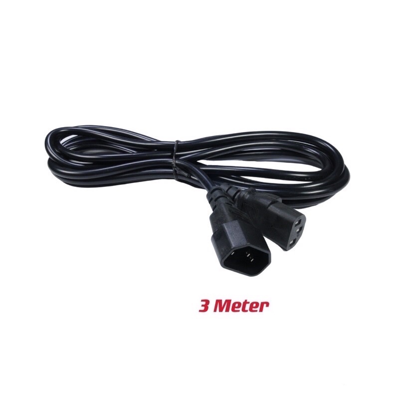 25SET 3 Pin IEC Female to 3 Pin IEC Male Cable (3M) | Shopee Malaysia