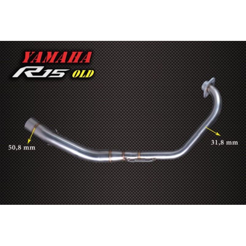 Header Exhaust System With mid pipe fullH Bending for Yamaha R15 v2 ...
