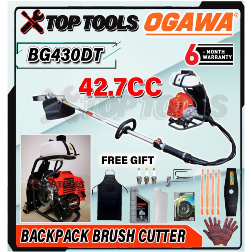 [ MORE FREE GIFT ] OGAWA Brush Cutter BG430 TB43 BG430DT Mesin Potong ...