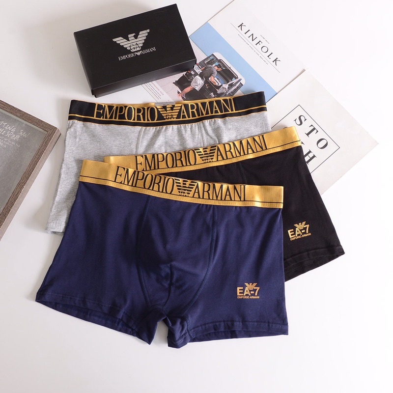 🔥READY STOCK🔥EA High Quality Boxer Men Cotton Underwear Briefs | Shopee ...