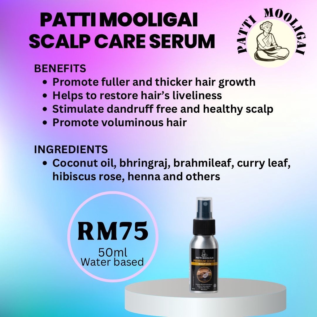 PATTI MOOLIGAI SCALP CARE SERUM - READY STOCK | Shopee Malaysia