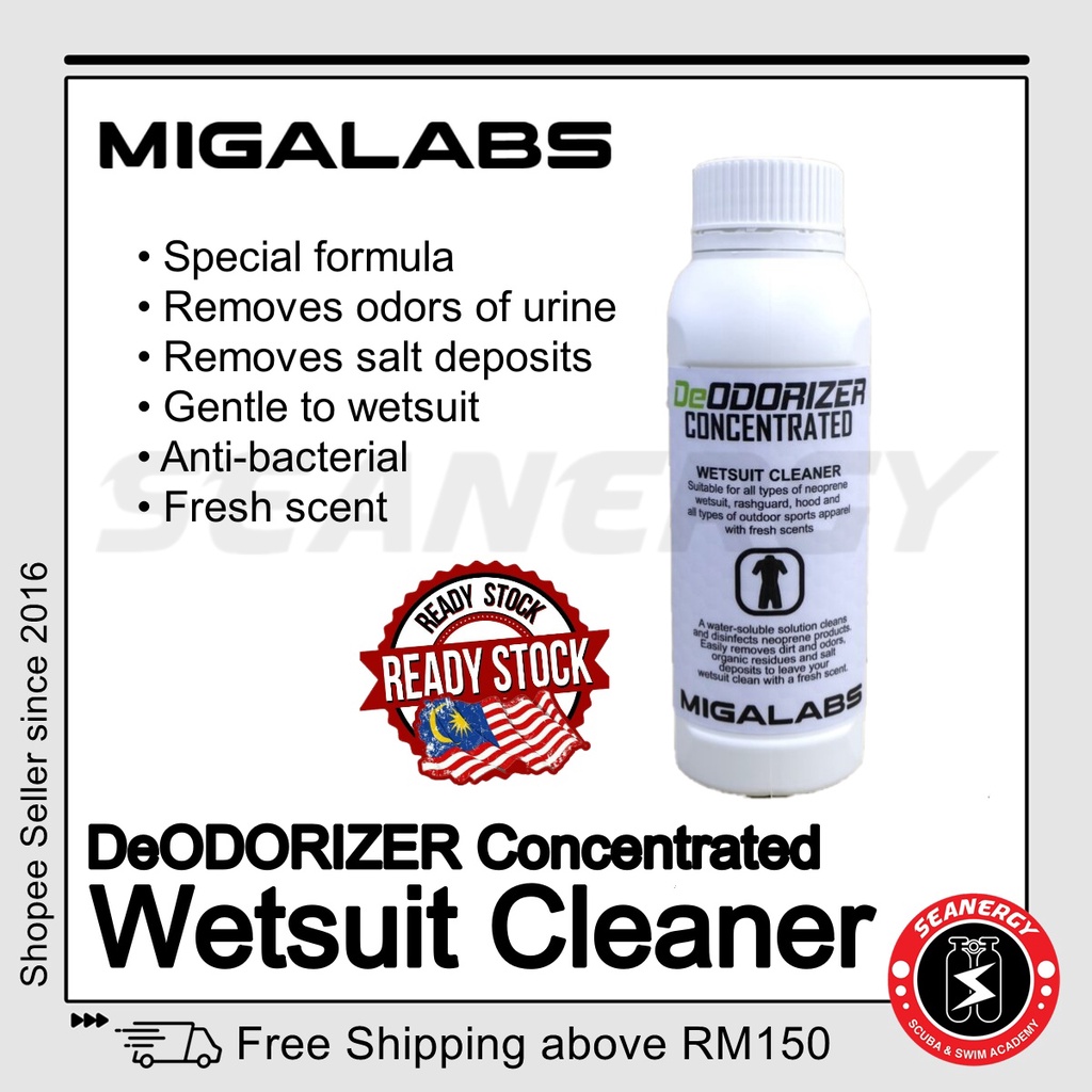 Migalabs Deodorizer Wetsuit Cleaner Detergent For Scuba Diving Free ...
