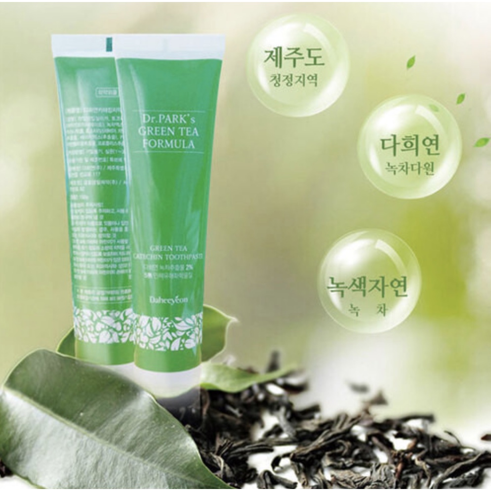 Jeju Daheeyeon Dr. Park's Green Tea Formula Toothpaste | Shopee Malaysia