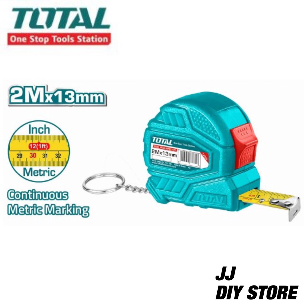 TOTAL Steel Measuring Tape (TMT126381 - 8m x 25mm / TMT126321 - 2m x ...