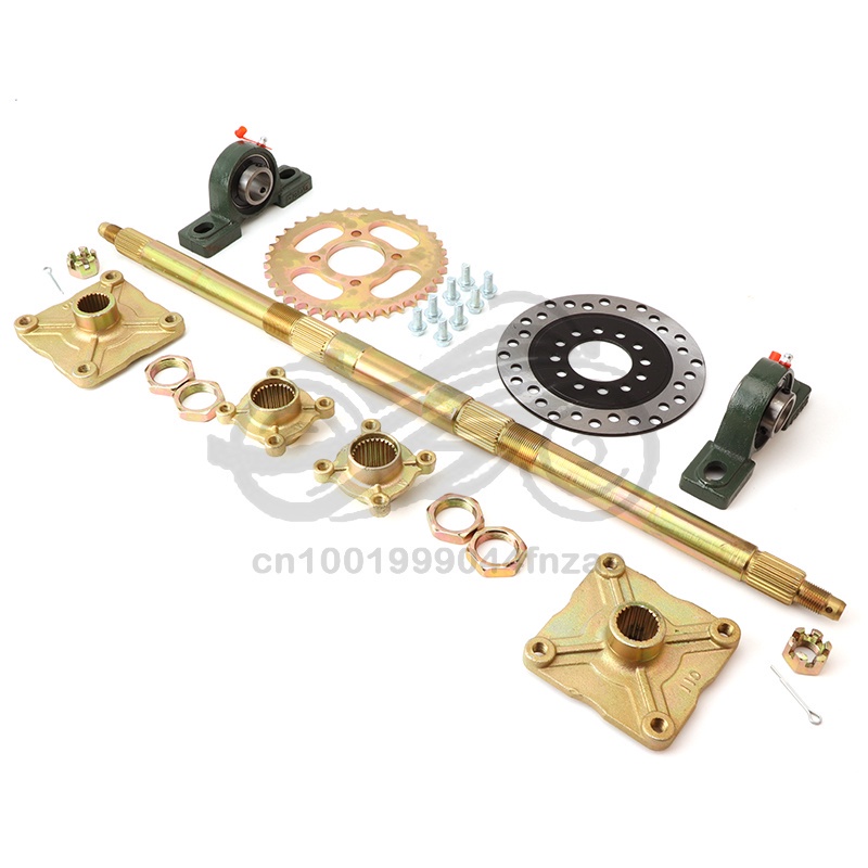 61cm 65cm rear axle assembly with bracket and hub chain for 110cc 125cc ...