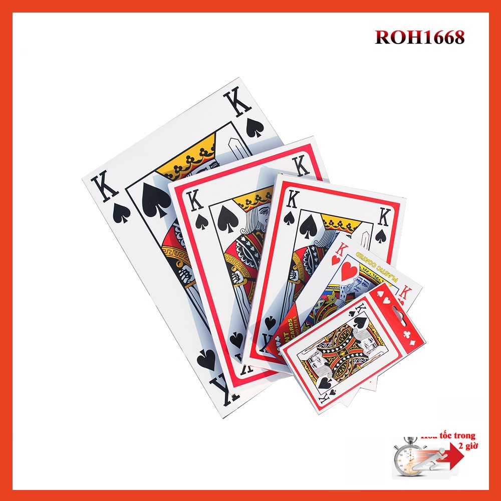 Set of paper cards, large sized playing cards, super large A4 type ...