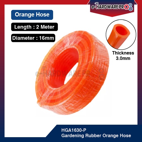 Orange Hose Getah Paip Tebal Water Hose Paip Getah Oren Garden Hose 30m ...