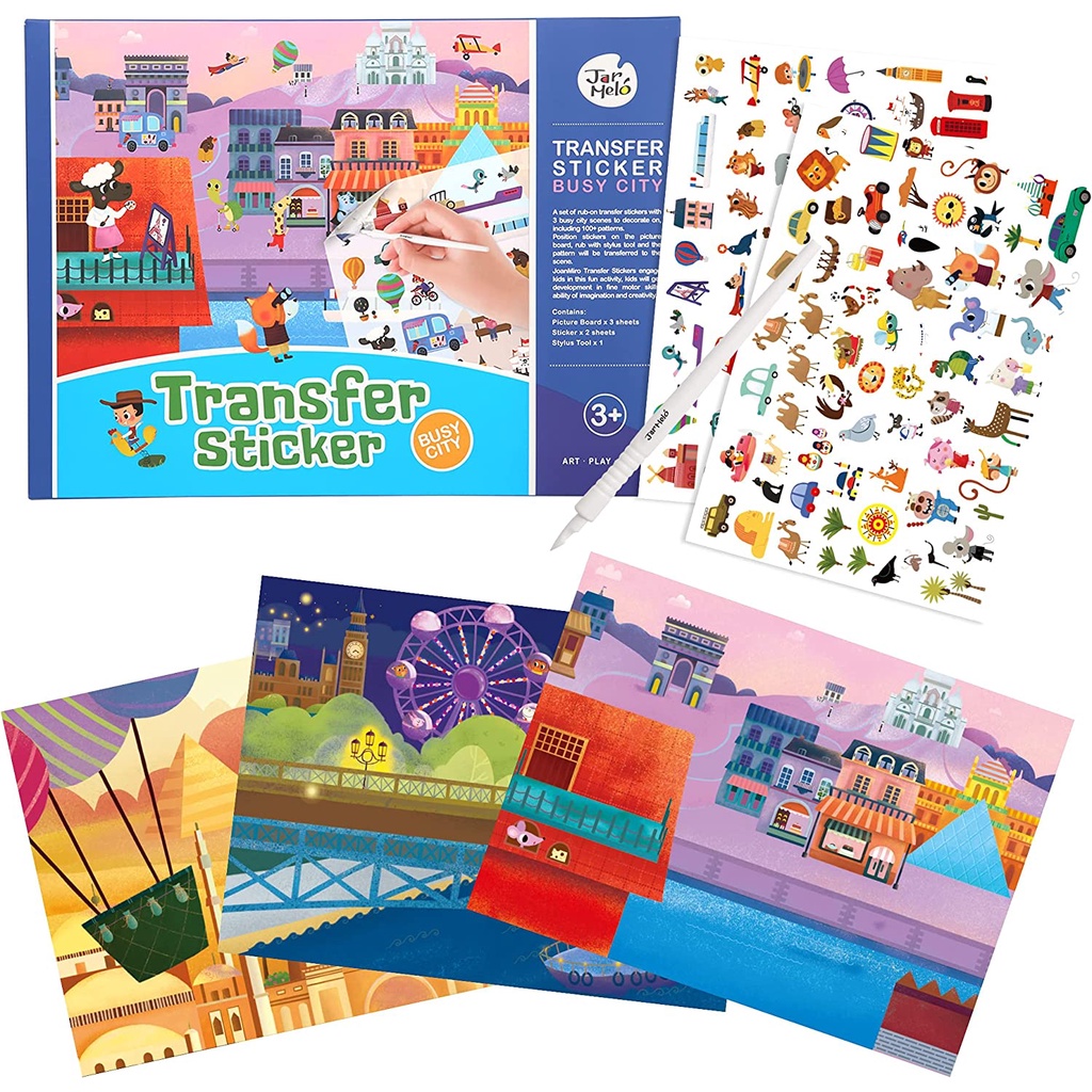 JM74 Joan Miro Transfer Sticker Scenes Set - Busy City | Shopee Malaysia