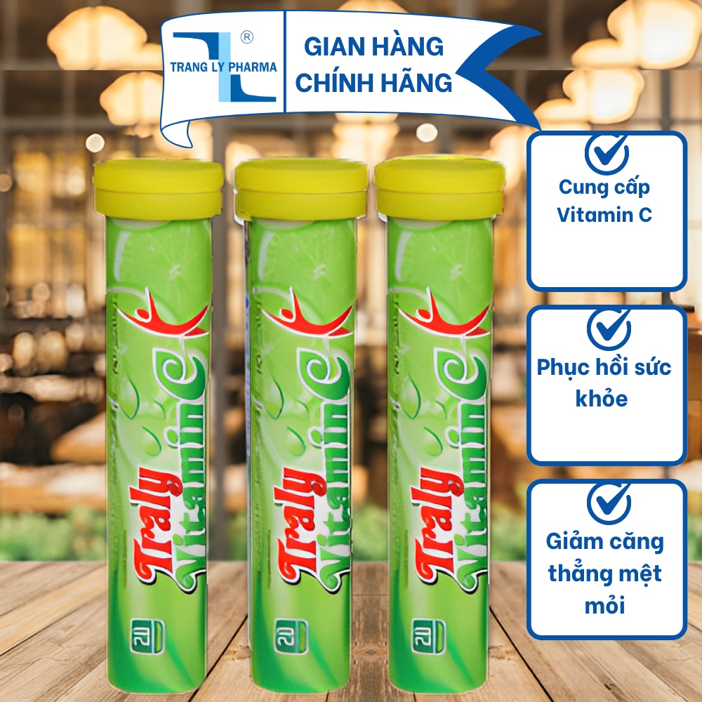 Traly Vitamin C effervescent tablets provide essential Vitamin C for ...