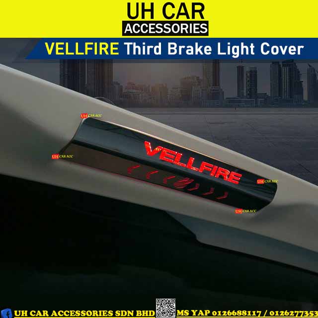 TOYOTA ALPHARD VELLFIRE ANH20 AGH30 SPOILER STOP LAMP FRAME COVER BRAKE ...