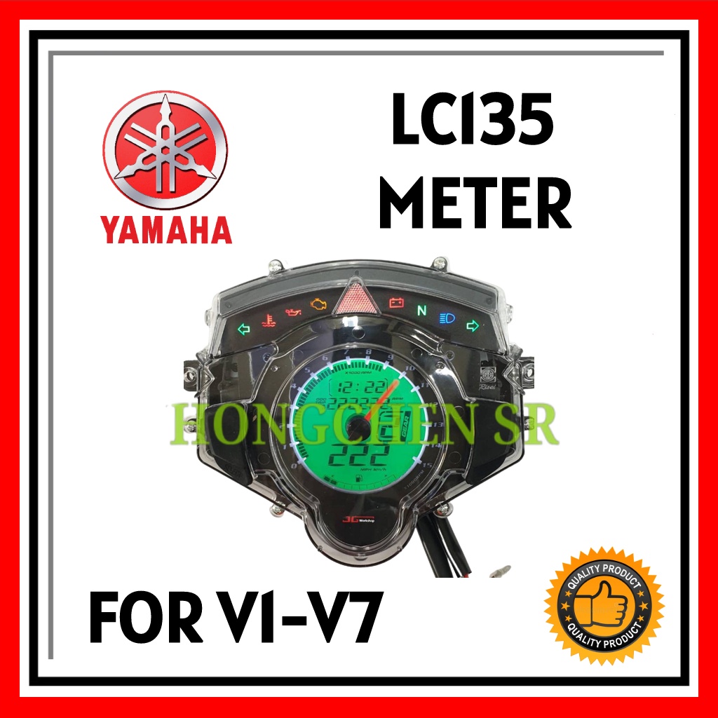 YAMAHA LC135 II ( V2 - V7 ) DIGITAL METER + WIRING SET - JG BRAND ...