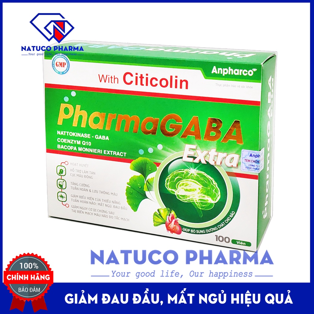 Pharma GABA Extra Brain Supplement - Ingredients ginkgo 600mg ...