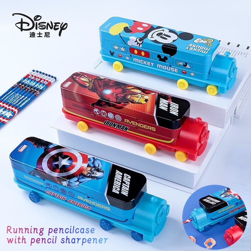 Disney Pencil Case For Boys Kids Cute Cartoon 2-Layers Train Multi ...