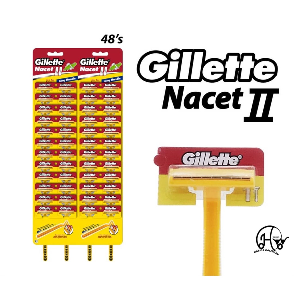 GILLETTE NACET II DISPOSABLE RAZOR(1pcs) | Shopee Malaysia
