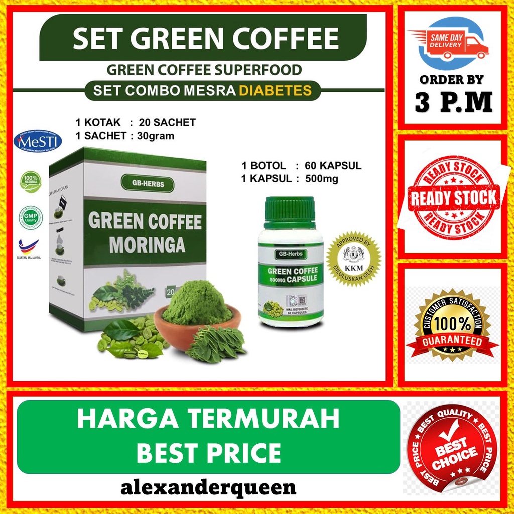 Kopi Hijau Moringa Green Coffee / Kopi Hijau Original HQ | Shopee Malaysia
