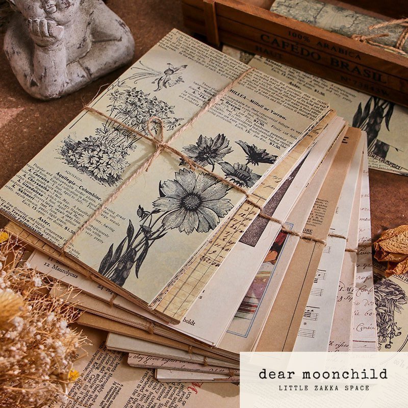 [Dear Moonchild] 15pcs Retro Inspiration Series Journal Deco Material ...